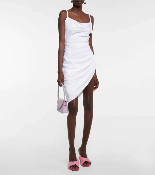 Jacquemus Viscose-polyamide Blend Minidress - White