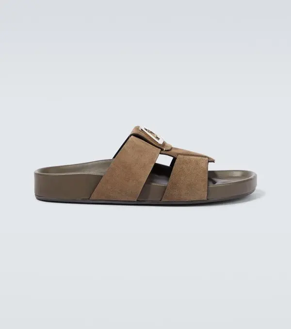 CHRISTIAN LOUBOUTIN Dhabubizz Suede Sandals - Brown