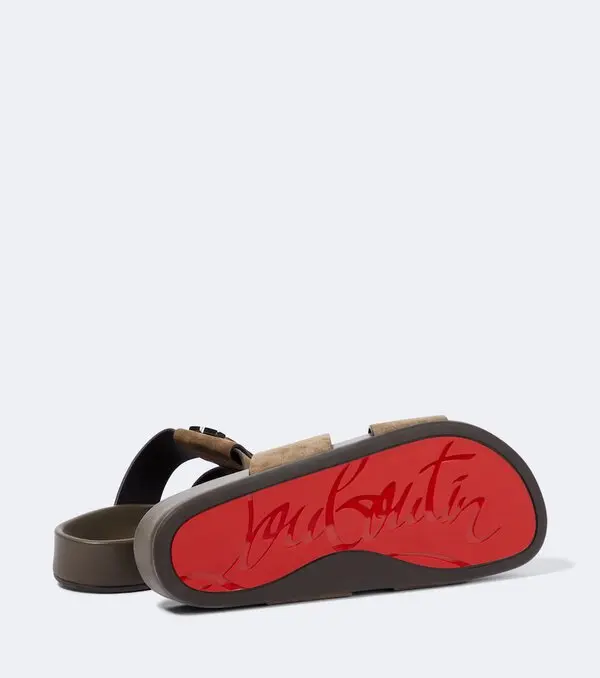 CHRISTIAN LOUBOUTIN Dhabubizz Suede Sandals - Brown