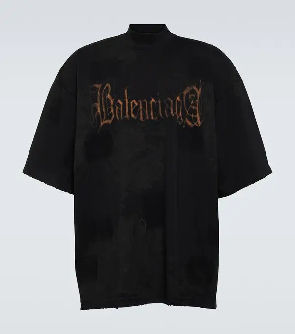 Balenciaga Large Fit Cotton Jersey T-shirt