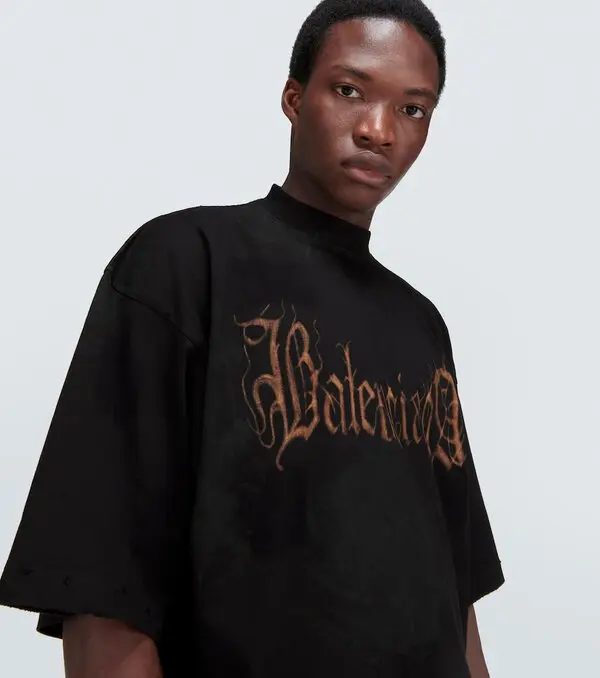 Balenciaga Large Fit Cotton Jersey T-shirt