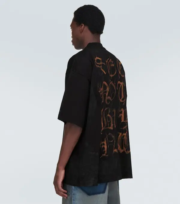 Balenciaga Large Fit Cotton Jersey T-shirt