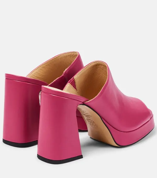 SOULIERS MARTINEZ Alba 90 Leather Mules