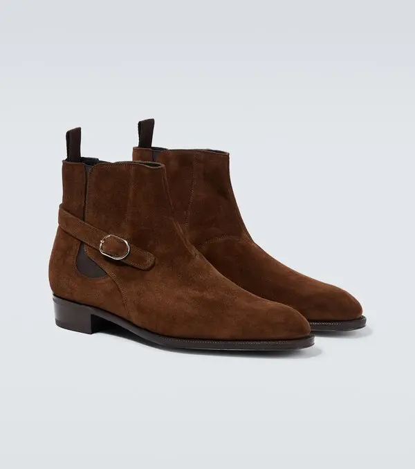 John Lobb Mason Suede Chelsea Boots