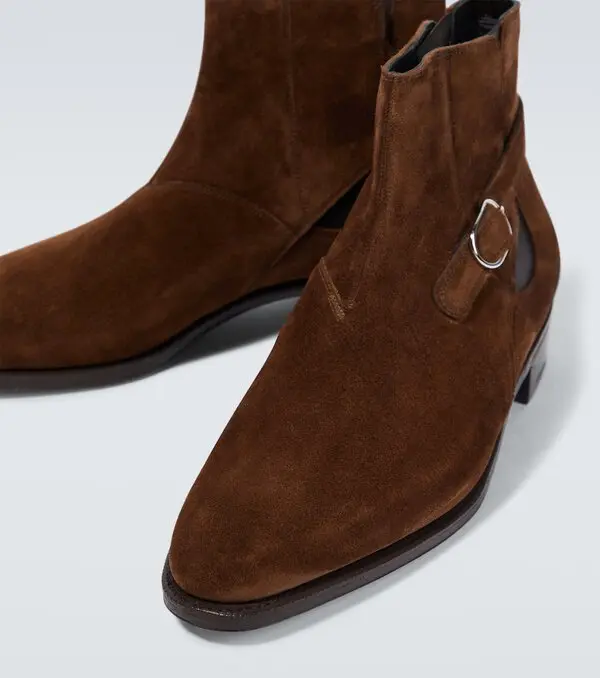 John Lobb Mason Suede Chelsea Boots