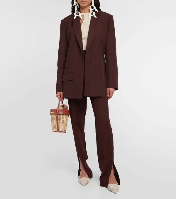 Jacquemus Le Pantalon Tibau Trousers - Brown