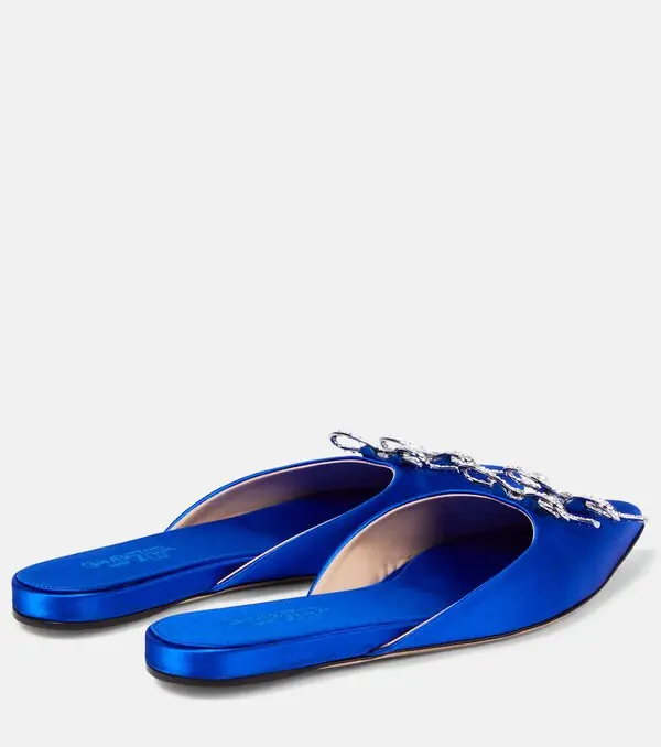 Giambattista Valli Embellished Satin Mules