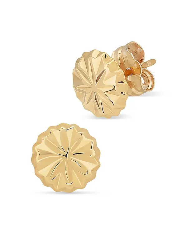 Bloomingdale'S Button Stud Earrings - Gold