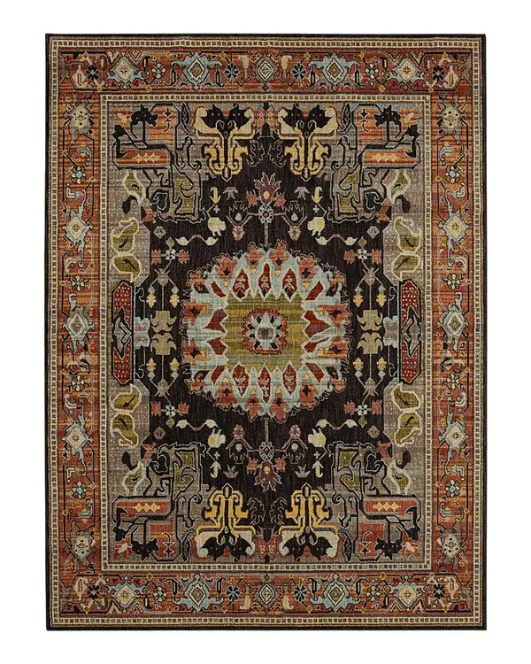 KARASTAN Pandora Covetous Area Rug, 5'3 X 7'10 - Charcoal/grey