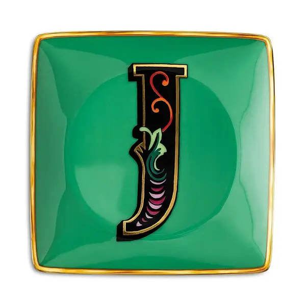 Versace Holiday Alphabet Canape Dish - J