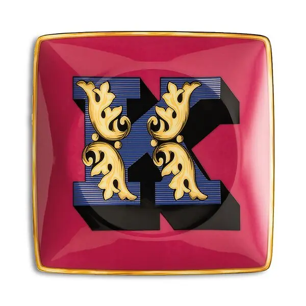 Versace Holiday Alphabet Canape Dish - K