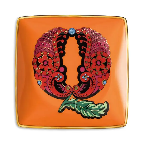 Versace Holiday Alphabet Canape Dish - Q