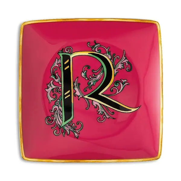 Versace Holiday Alphabet Canape Dish - R
