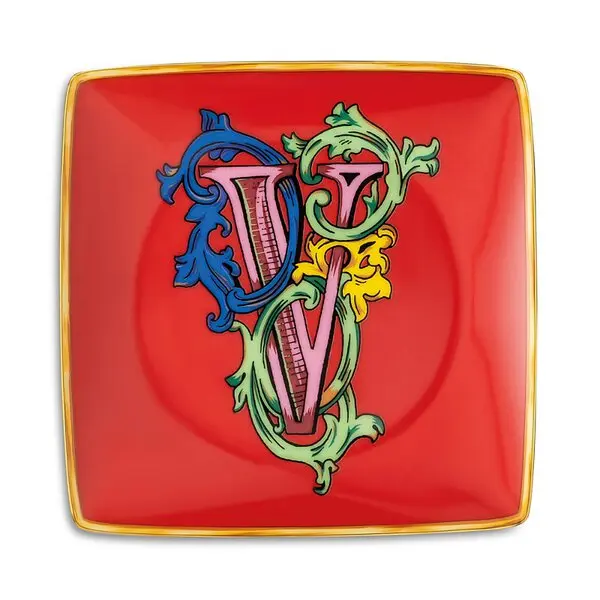 Versace Holiday Alphabet Canape Dish - V