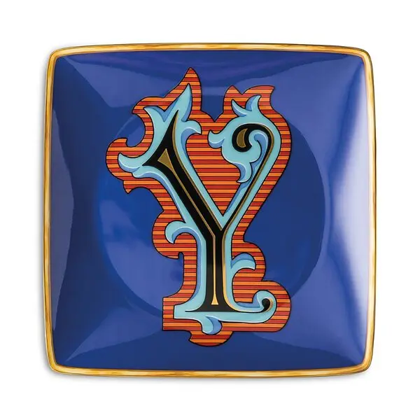 Versace Holiday Alphabet Canape Dish - Y