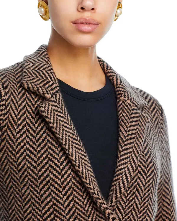 Bloomingdale'S 100% Cashmere Notch Lapel Blazer