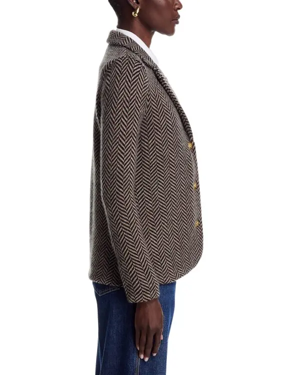 Bloomingdale'S 100% Cashmere Notch Lapel Blazer