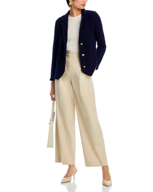 Bloomingdale'S 100% Cashmere Notch Lapel Blazer