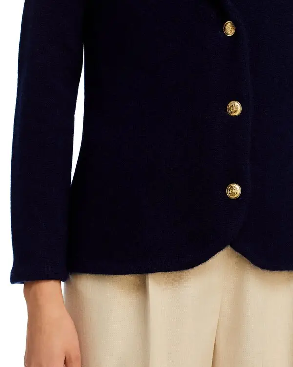 Bloomingdale'S 100% Cashmere Notch Lapel Blazer