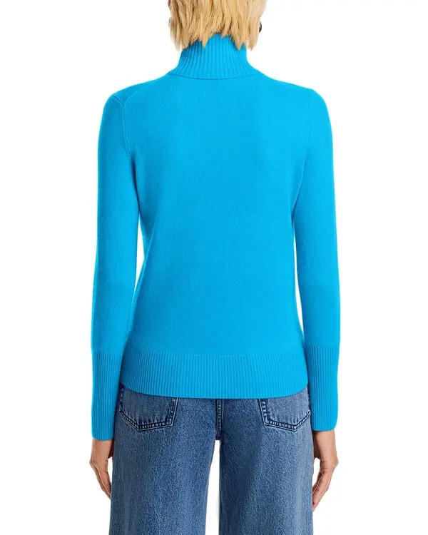 Turtleneck Sweater Bloomingdales Aqua Sweaters AQUA Button Trim