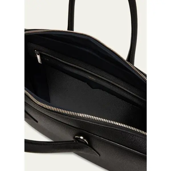 VALEXTRA Mylogo Leather Briefcase - Nero