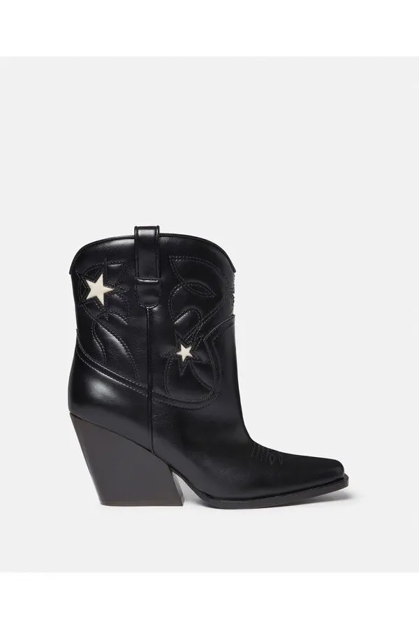 Stella McCartney Cloudy Alter Mat Star Embroidery Cowboy Boots