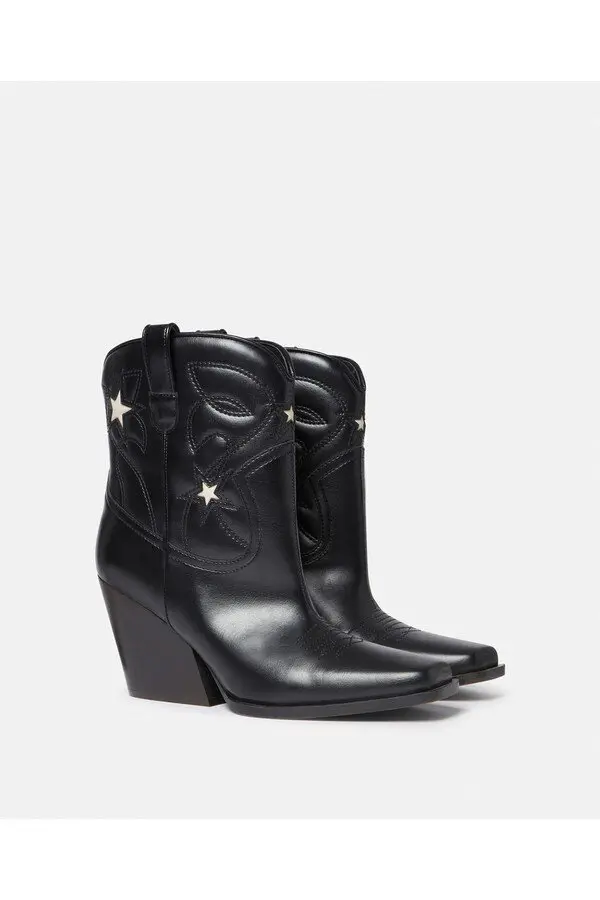 Stella McCartney Cloudy Alter Mat Star Embroidery Cowboy Boots