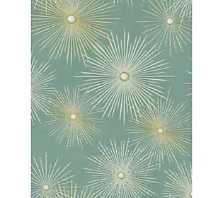 NEXTWALL Starburst Geo Mid Century Peel And Sti Ck Wallpaper - One-color