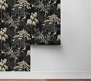 NEXTWALL Bird Garden Peel And Stick Wallpaper - One-color