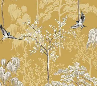NEXTWALL Bird Garden Peel And Stick Wallpaper