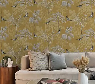 NEXTWALL Bird Garden Peel And Stick Wallpaper