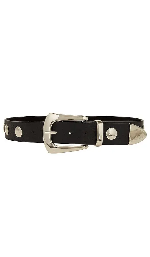 B-low The Belt Jordana Mini Moto Belt - Black & Silver