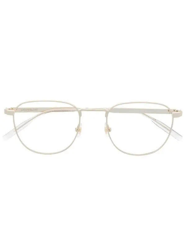 Montblanc Logo-plaque Round-frame Glasses