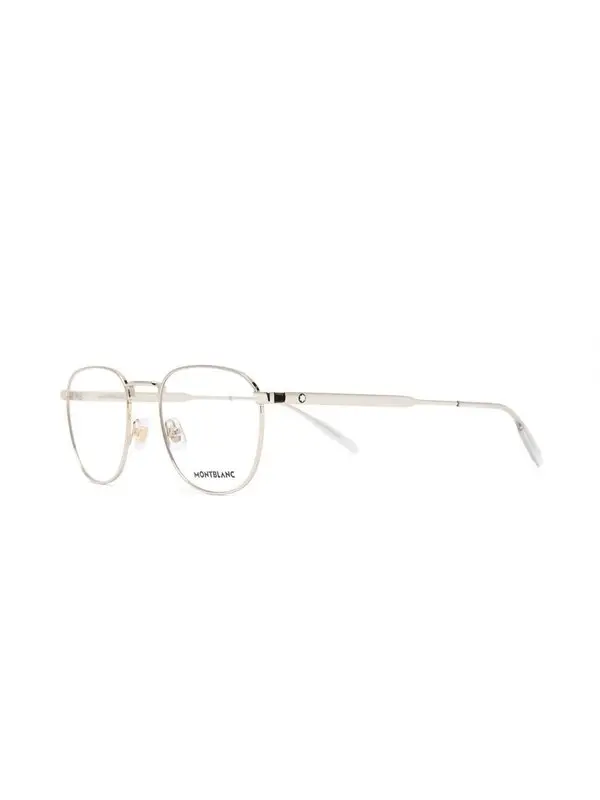 Montblanc Logo-plaque Round-frame Glasses