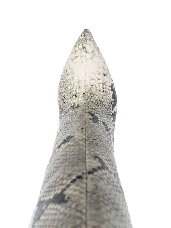Paris Texas 90mm Snakeskin-print Leather Boots