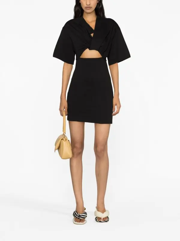 Jacquemus La Robe T-shirt Bahia Minidress - Black
