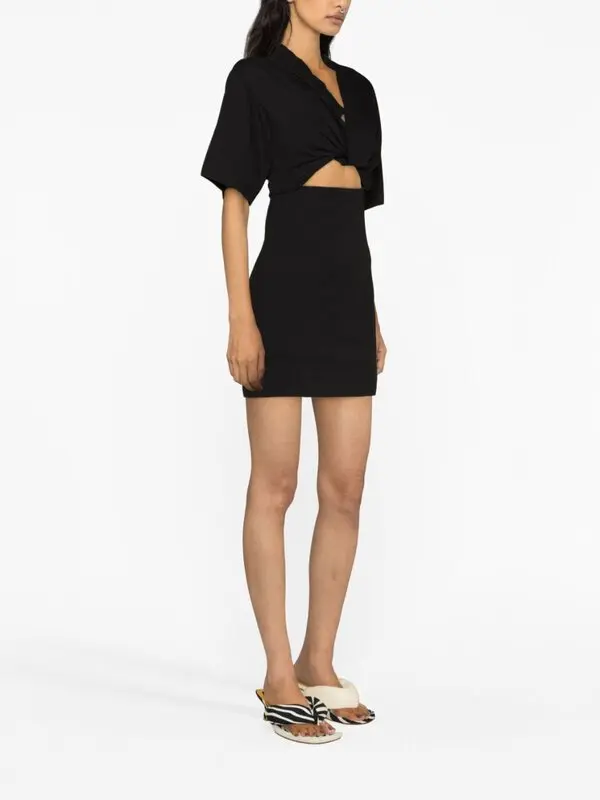 Jacquemus La Robe T-shirt Bahia Minidress - Black