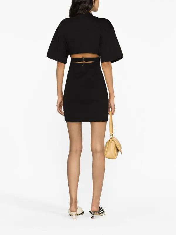 Jacquemus La Robe T-shirt Bahia Minidress - Black