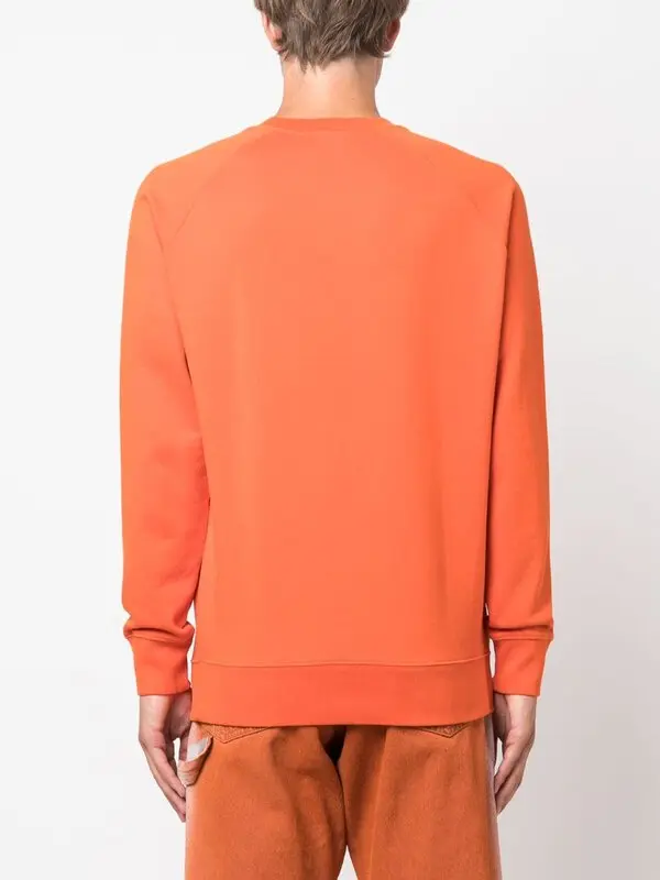 Maison Kitsuné Logo-print Cotton Sweatshirt - Orange