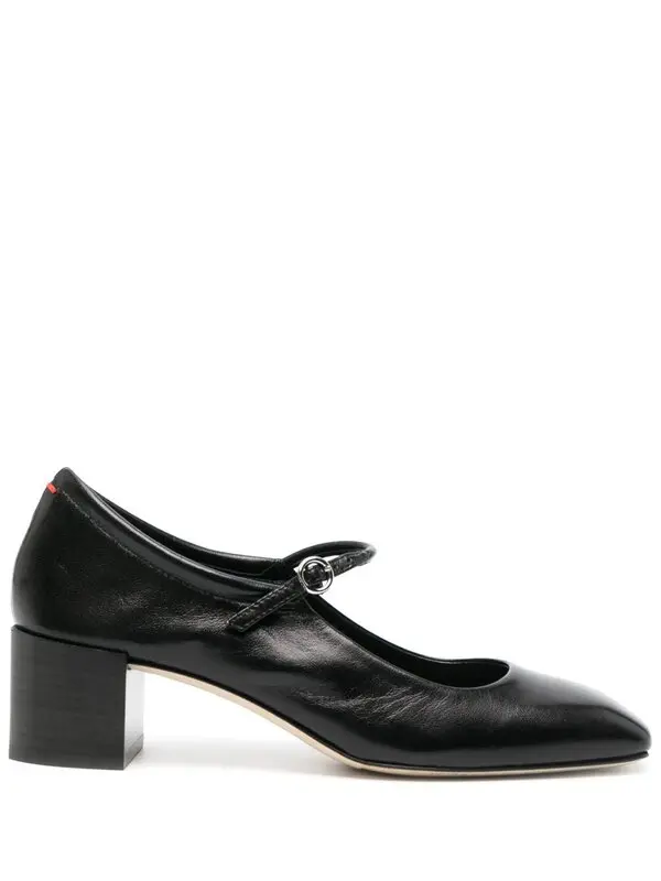 AeydĒ Aline Square-toe Leather Pumps