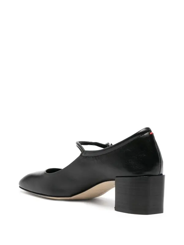 AeydĒ Aline Square-toe Leather Pumps