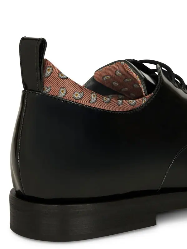 Etro Paisley-print Leather Derby Shoes