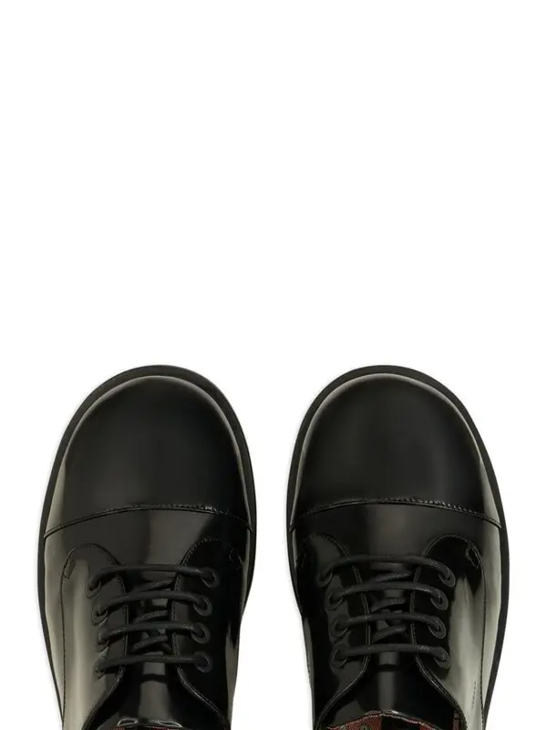 Etro Paisley-print Leather Derby Shoes