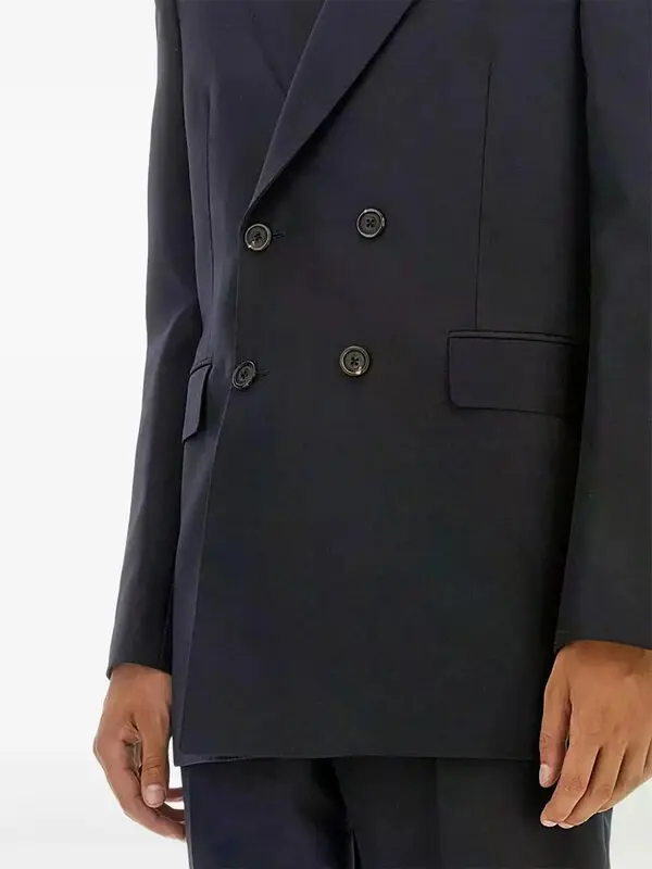 Alexander McQueen Double-breasted Blazer - Blue