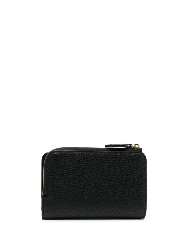 Emporio Armani Engraved-logo Leather Cardholder - Black