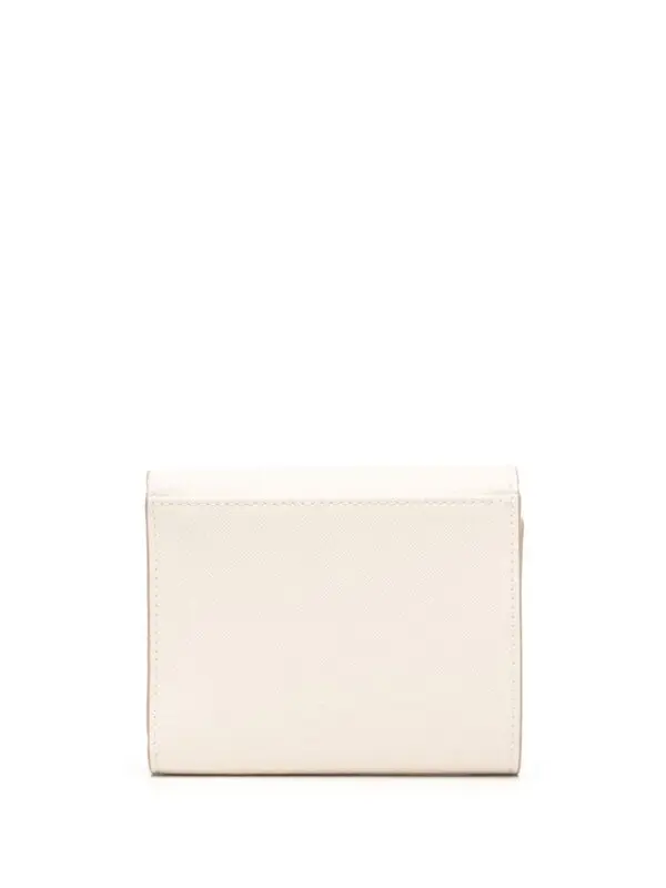 Marni Logo-stamp Leather Wallet - Neutrals