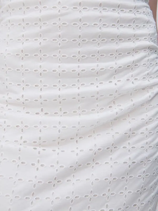 Simkhai Moira Embroidered Cotton Dress