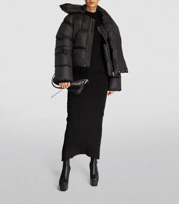 Rick Owens Funnel-neck Puffer Jacket