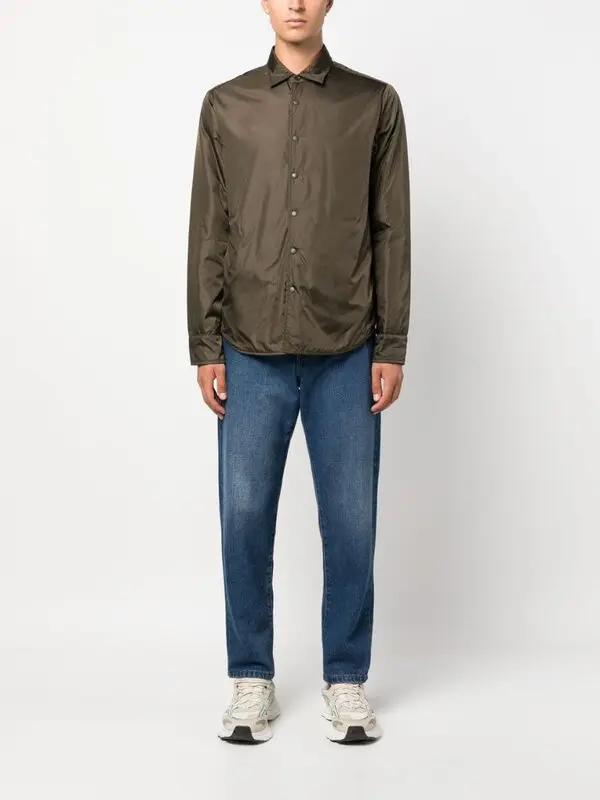 Aspesi Lilo Taffeta Padded Overshirt - Green