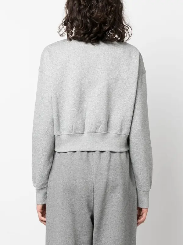 Nike Phoenix Cropped Zip-up Sweatshirt - Grey